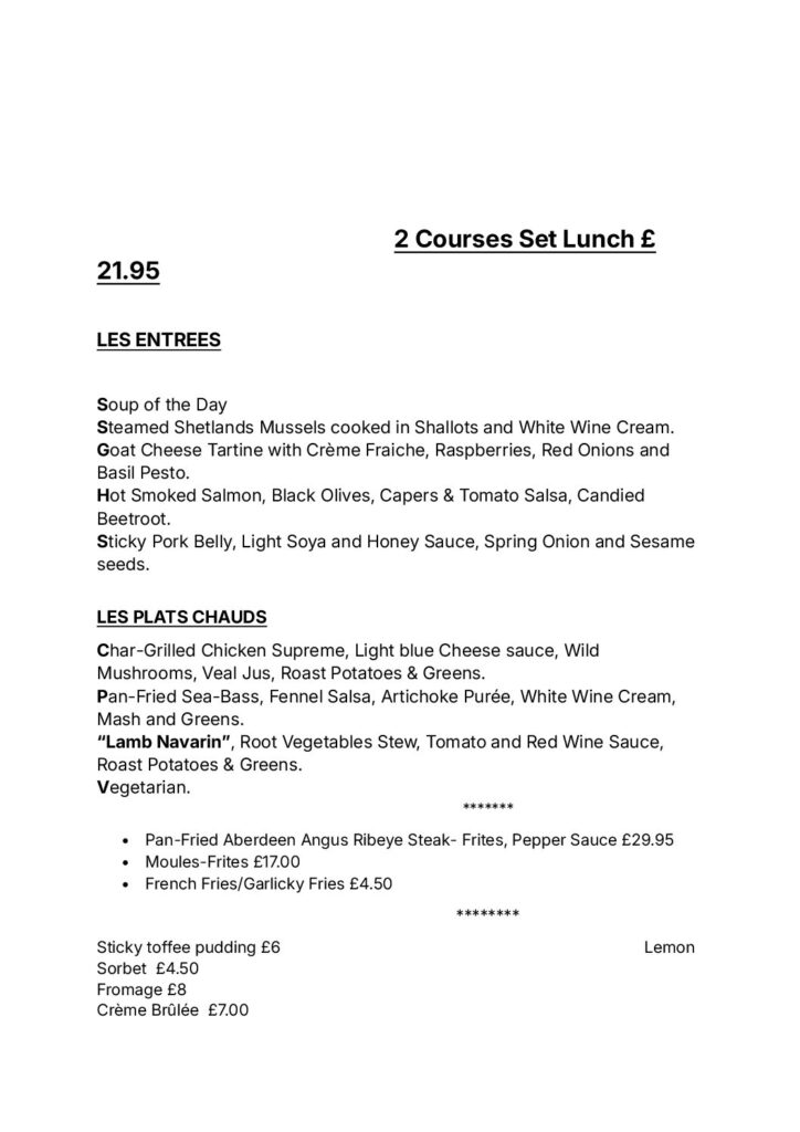 Lunch – La P'tite Folie